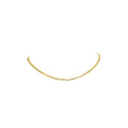 Paul Valentine Brilliant Curb Necklace 14K Gold Plated