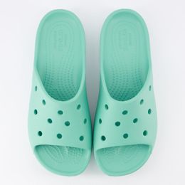 TK Maxx Türkisfarbene Slides mit Perforation