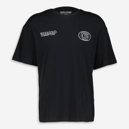 TK Maxx Schwarzes bedrucktes T-Shirt