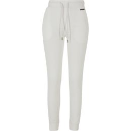 Stoffhose Just Rhyse "Just Rhyse Damen Just Poppy Sweat Pants White" Gr. L, US-Größen, weiß (white) Damen Hosen