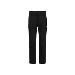 Softshellhose Jack Wolfskin "HOLDSTEIG PANTS M" Gr. 48, Normalgrößen, schwarz (black) Herren Hosen