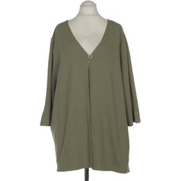 Ulla Popken Damen Strickjacke, grün, Gr. 58