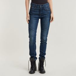 G-Star Raw Bikerjeans G-STAR "Ace 2.0 Biker Slim Straight Wmn" Gr. 29, Länge 32, blau (worn in blizzard) Damen Jeans