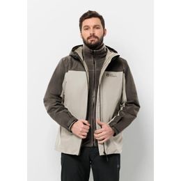 Jack Wolfskin 3-in-1-Funktionsjacke »TAUBENBERG 3IN1 JKT M« mit Kapuze seal XXXL (60) XXXL (60) 3-in-1-Jacke