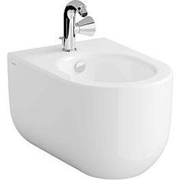 Vitra Liquid Wand-Bidet 7323B403-0288 38x54x33cm, 1 Hahnloch mittig, mit Überlauf, weiß VC