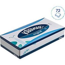 Kleenex® Kosmetiktücher 8824, 3-lagig, saugfähig, 12 Boxen á 72 Tücher, weiß