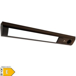 LED Unterbauleuchte mit Schalter und Steckdose, 230VAC Anschluss, 3000 Kelvin, USB-Port Typ A u. C, Aluminium + ABS, IP20 schwarz