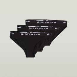 G-Star Raw Slips 3 Pack - Schwarz - Damen