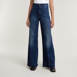 G-Star Raw Deck Ultra High Wide Leg Jeans - Dunkelblau - Damen