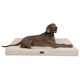 tierlando ® HUGO Ortho Plus Orthopädische Hundematratze creme 1 m, 13 cm, 80 cm