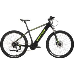 E-Bike Totem "Maurice Pro" E-Bikes Gr. 48 cm, 29 Zoll (73,66 cm), grau (schwarz) Pedelec, Elektrofahrrad für Damen u. Herren, MTB, Mountainbike