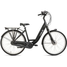 E-Bike VOGUE BIKE "Mestengo" E-Bikes Gr. 50 cm, 28 Zoll (71,12 cm), schwarz Pedelec, Elektrofahrrad für Damen u. Herren, Cityrad