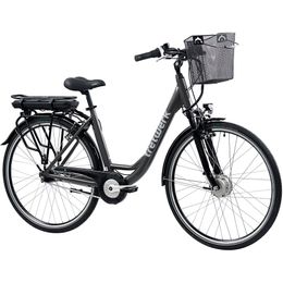 E-Bike Tretwerk "Cloud Pro" E-Bikes Gr. 49 cm, 28 Zoll (71,12 cm), schwarz Pedelec, Elektrofahrrad für Damen u. Herren, Cityrad