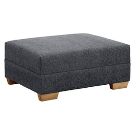 Hocker Home Affaire "Helena II DuraSpring" Gr. B/H/T: 93 cm x 42 cm x 77 cm, Struktur grob, schwarz Mit DuraSpring-Taschenfederkern, bis 140 kg belastbar