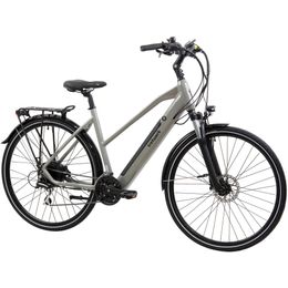 E-Bike Tretwerk "Seville 5.0" E-Bikes Gr. 50 cm, 28 Zoll (71,12 cm), grau Pedelec, Elektrofahrrad für Damen u. Herren, Trekkingrad