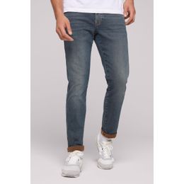 Regular-fit-Jeans CAMP DAVID Gr. 29, Länge 30, blue brown Herren Jeans mit normaler Leibhöhe