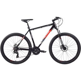 Mountainbike WYNN "HRT3.0" Gr. 48, weiß (schwarz, rot, grau, schwarz), Fahrräder, 48cm, 27,5 Zoll (69,85cm)