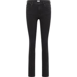 Slim-fit-Jeans Mustang "Style Shelby Slim" Gr. 33, Länge 34, schwarz (802 schwarz) Damen Jeans