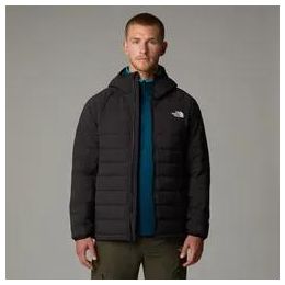 Daunenjacke The North Face "M BELLEVIEW STRETCH DOWN HOODIE" Gr. S, schwarz (tnf black-npf) Herren Jacken mit Logodruck