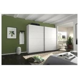 Schwebetürenschrank Rauch "Quadra Kleiderschrank BESTSELLER Schrank Gaderobe" Schränke Gr. B/H/T: 271 cm x 230 cm x 62 cm, 2 St., weiß mit Möglichkeit zur individuellen Frontgestaltung, leichtgängige Türen