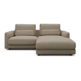 Ecksofa TENKSOM "Polsterecke, L-Form, Eckcouch, mit Federkern, inkl. Kissen" Sofas Gr. B/H/T: 225cm x 68cm x 171cm, Polyester, beige legerer Sitzkomfort zum Entspannen und Verweilen