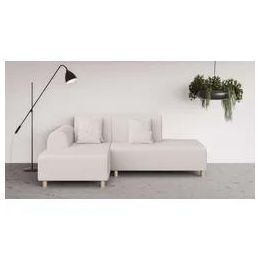 Ecksofa Inosign "Suyala" Sofas Gr. B/H/T: 258cm x 85cm x 168cm, Boucle, Recamiere links, ohne Hocker, beige L-Form mit Hocker