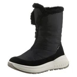 Winterboots Ara "MASSA" Gr. 6,5, schwarz Damen Schuhe Plateau, Kurzstiefel mit GORE TEX-Membran, H-Weite = sehr weit