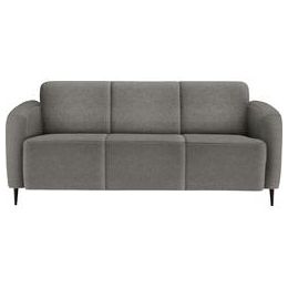 3-Sitzer Inosign "Marone" Sofas Gr. B/H/T: 185cm x 76cm x 90cm, Luxus-Microfaser weich, grau (anthrazit)