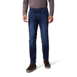 Straight-Jeans Pioneer Authentic Jeans "Rando Dicke Nähte" Gr. 31, Länge 32, blau (blue, black used whisker) Herren Jeans