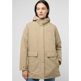 Funktionsparka Jack Wolfskin "WINTERTOR PARKA W", Damen, Gr. M (38/40), braun (anis), Hauptmaterial: 100% Polyester; Futter: 100% Polyester; Füllung: 80% Entendaunen, 20% Federn, Jacken