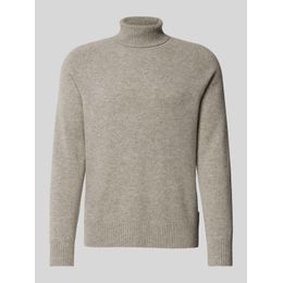 Calvin Klein Strickpullover aus Wolle mit Label-Detail