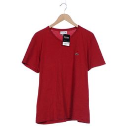 Lacoste Herren T-Shirt, bordeaux, Gr. 54