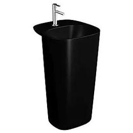 Vitra Plural Waschtisch 7814B483-0041 48,5 x 52,5 x 85 cm, schwarz matt, boden-/freistehend, ohne Überlauf, 1 Hahnloch