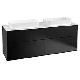 Villeroy & Boch Villeroy und Boch Finion Waschtischunterschrank G31100PD 160x60,3cm, Emotion, Abdeckplatte white matt, Black matt lacquer