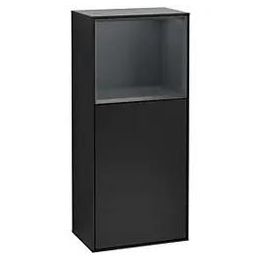 Villeroy & Boch Villeroy und Boch Finion Seitenschrank G500HGPD 41,8x93,6cm, links, Emotion, Regal oben Midnight Blue Matt, Black matt lacquer