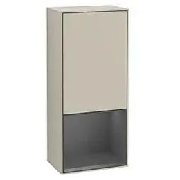 Villeroy & Boch Villeroy und Boch Finion Seitenschrank G540GKHH 41,8cm, links, Emotion, Regal unten Anthracite Matt, Sand Matt Lacquer