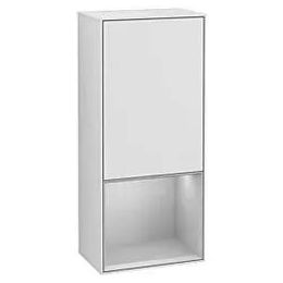 Villeroy & Boch Villeroy und Boch Finion Seitenschrank G540GJMT 41,8cm, links, Emotion, Regal unten Light grey matt, White matt lacquer