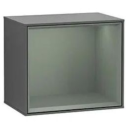 Villeroy & Boch Villeroy und Boch Finion Regalmodul G590GMGK 41,8x35,6cm, Ladestation, Emotion, Regal Olive Matt, Anthracite matt