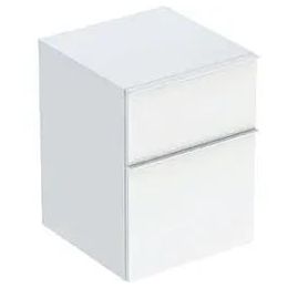 Geberit iCon Seitenschrank 502315011 45x60x47,6cm, 2 Schubladen, weiß/lackiert hochglänzend