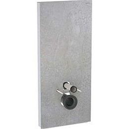 Geberit Monolith Wand-WC-Modul 131031JV5 Bauhöhe 114cm, Front betonoptik, Seite aluminium