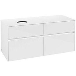 Villeroy & Boch Villeroy und Boch Collaro Waschtischunterschrank C04200DH 120 x 54,8 x 50 cm, Waschtisch links, Glossy White