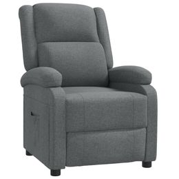 vidaXL Sessel Relaxsessel Dunkelgrau Stoff (1-St)