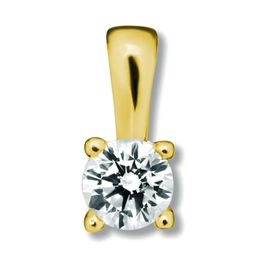 Ketten-Anhänger ONE ELEMENT "0.1 ct Diamant Brillant Anhänger aus 585 Gelbgold" Schmuckanhänger Gr. 0.1 ct, Gelbgold 585-Diamanten, goldfarben (gold) Damen Gold Schmuck