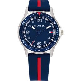 Quarzuhr Tommy Hilfiger "SPORT, 1720036" Armbanduhren blau (dunkelblau-rot) Kinder Kinderuhr, Armbanduhr, Jungenuhr, Mädchenuhr Schulanfang, Geschenkidee