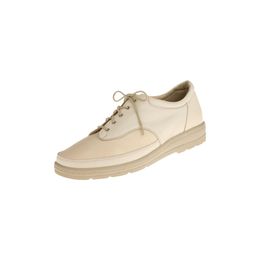 Natural Feet Damen Schnürschuh "Paris", Gr. 34, beige, Leder, Schuhe, mit komfortabler J-Weite
