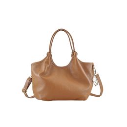 Damen Schultertasche "Madmoi", Collezione Alessandro, braun, Leder, Taschen, Made in Italy, aus weichem Leder