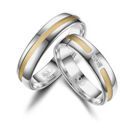 Partnerring MARRYA "MARRYA Silber Ringe Trauringe Eheringe Partnerringe" Fingerringe Gr. 48, Silber 925 (Sterlingsilber), silberfarben (damen ring, silber, gold) Damen