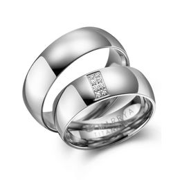 Verlobungsring MARRYA "MARRYA Titan Ringe Trauringe Eheringe Partnerringe" Fingerringe Gr. 48, Titan, silberfarben (damen ring, silber) Damen