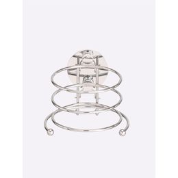 Badaccessoire-Set HEINE HOME, silber, Stahl, Badaccessoires-Sets