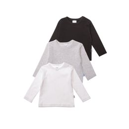 Liliput M&auml;dchen Langarmshirt, bunt, Gr. 86, unifarben, 100% Baumwolle, Shirts, 3er-Pack aus weichem Baumwoll-Material